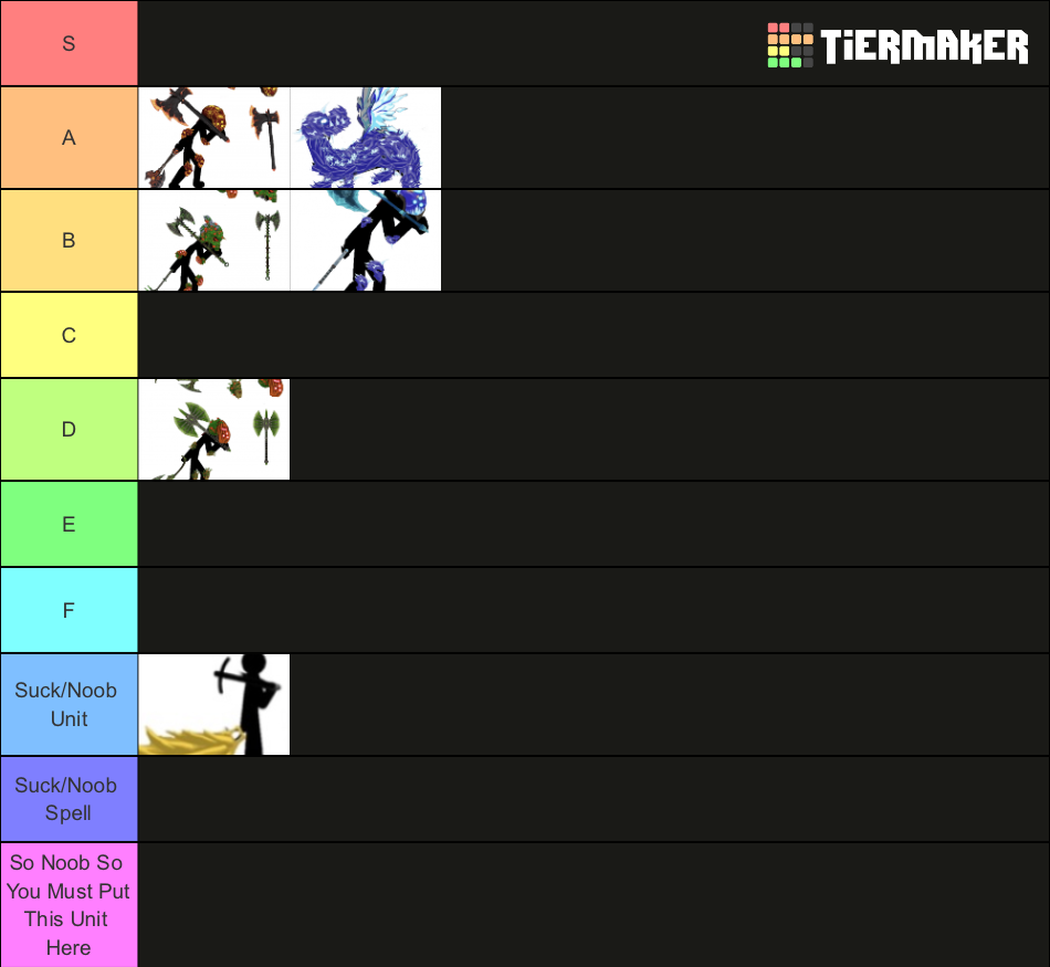 Stick war Modded (Unfinished) Tier List (Community Rankings) - TierMaker