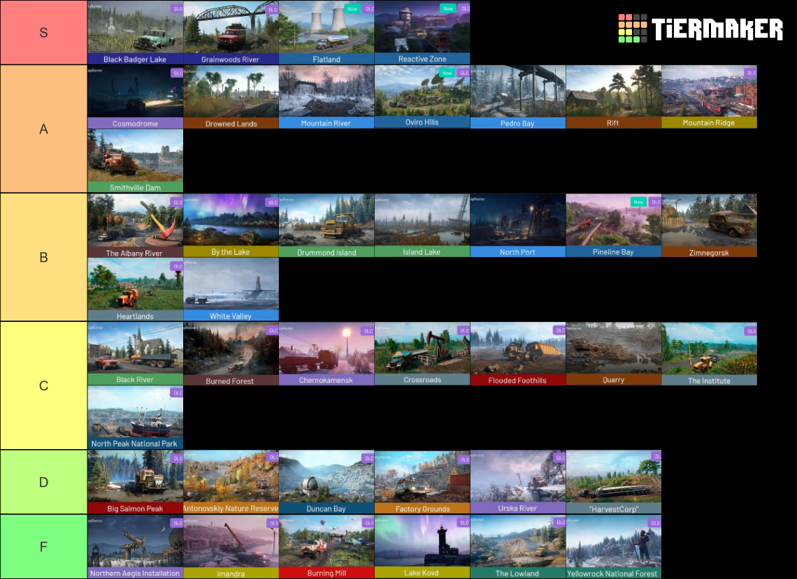 Snowrunner Maps Best to Worst Tier List (Community Rankings) - TierMaker
