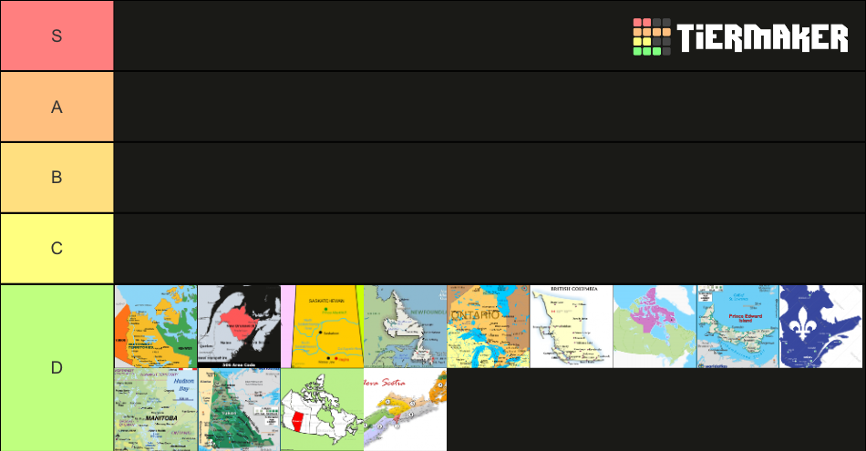 Canadian Provinces Tier List (Community Rankings) - TierMaker