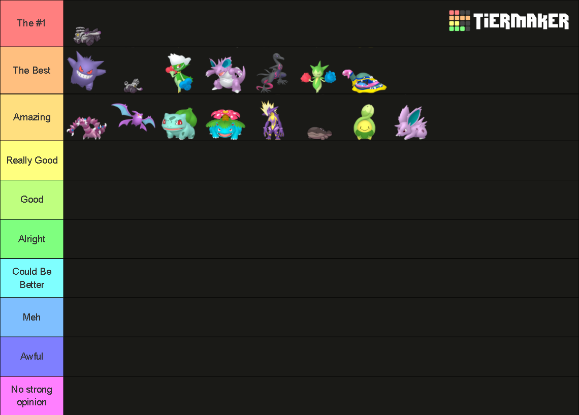 All Poison Type Pokemon 2023 Tier List (Community Rankings) - TierMaker