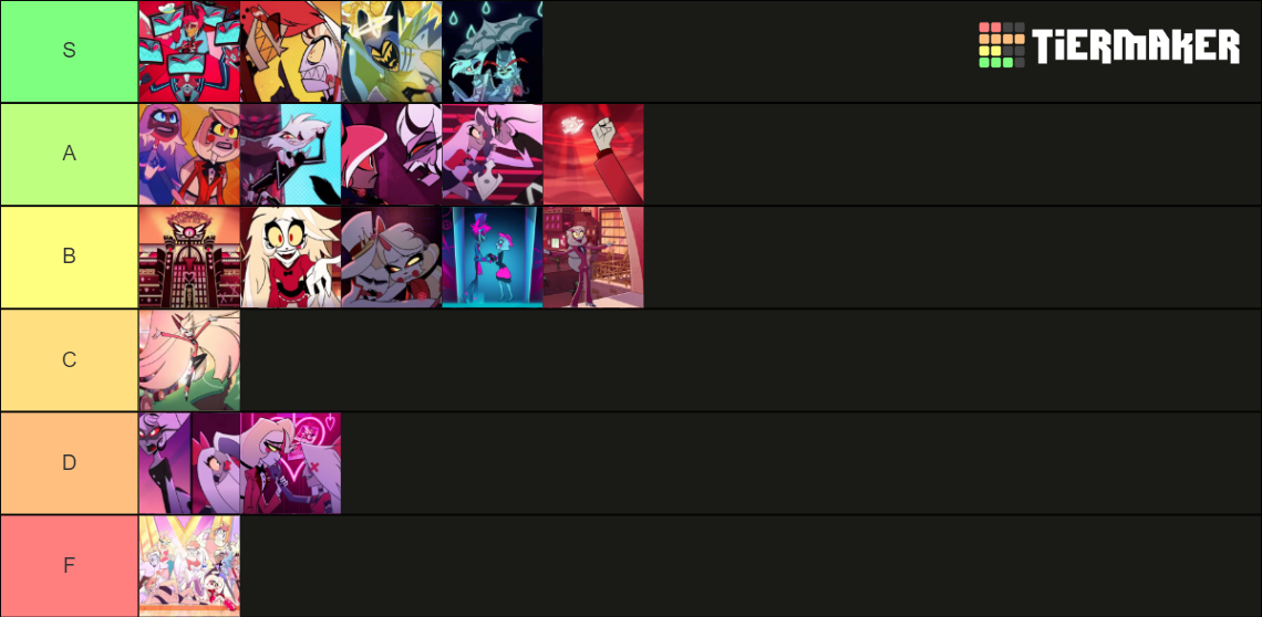 Hazbin Hotel Season 1 Songs Tier List (Community Rankings) - TierMaker