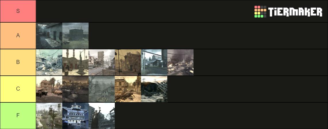 Call of Duty 4 Maps Tier List (Community Rankings) - TierMaker