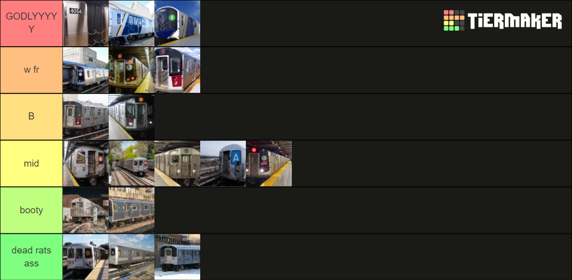 MTA NYC SUBWAY Tier List (Community Rankings) - TierMaker