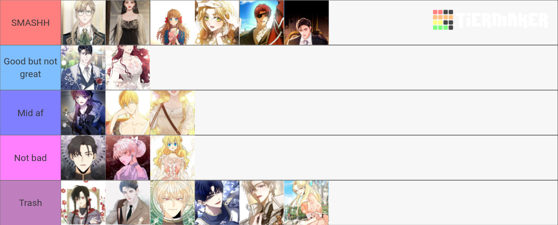 Karakter Webtoon Kerajaan Tier List (Community Rankings) - TierMaker
