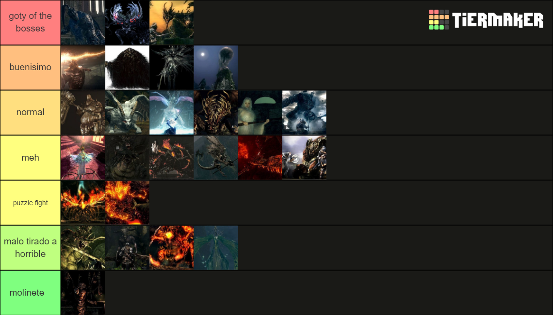 Dark souls 1 bosses Tier List (Community Rankings) - TierMaker