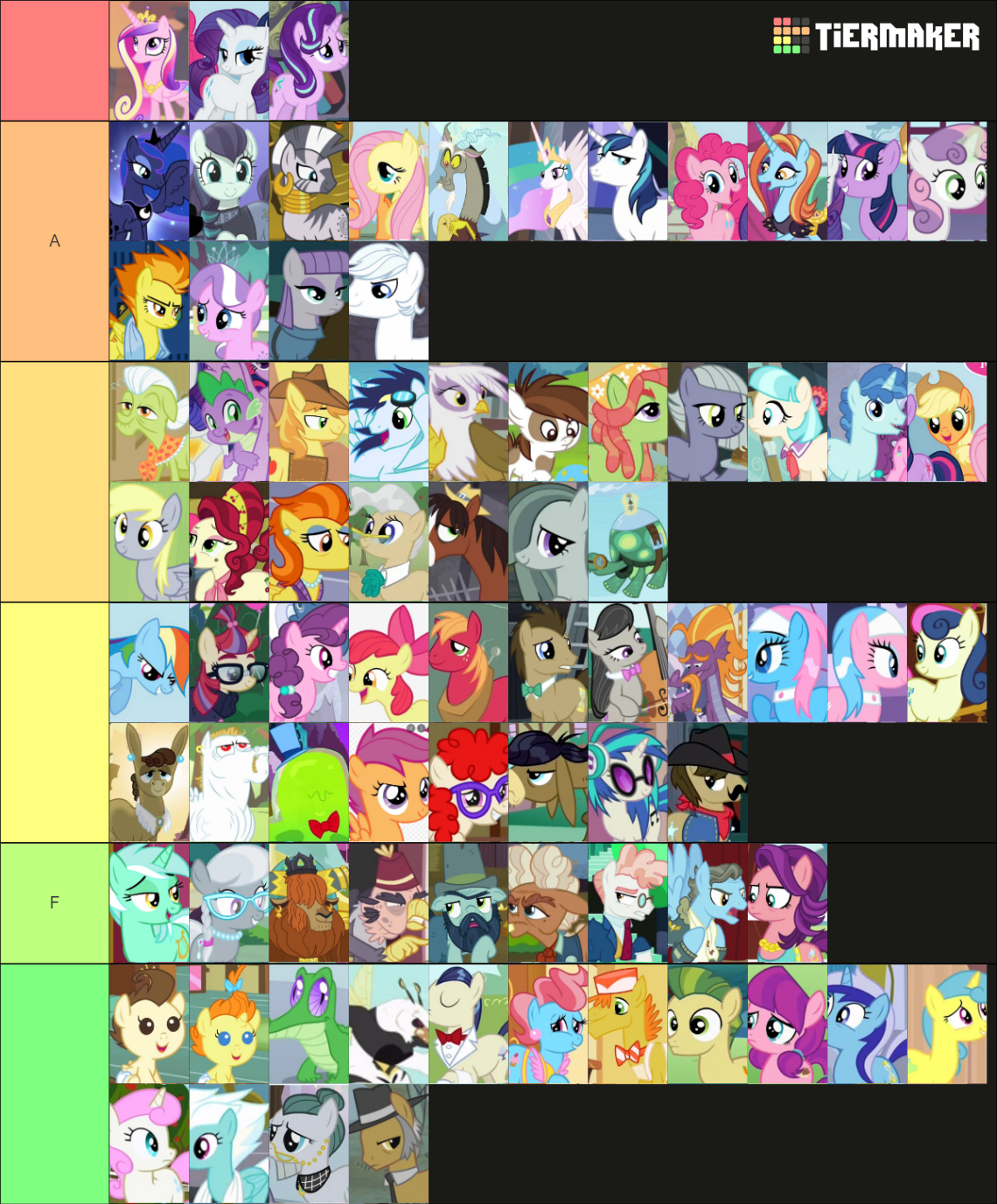 My Little Pony Characters (Over 200 Characters We Love) Tier List ...