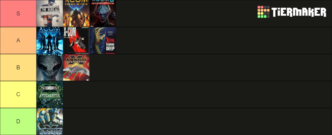 XCOM Games Tier List (Community Rankings) - TierMaker