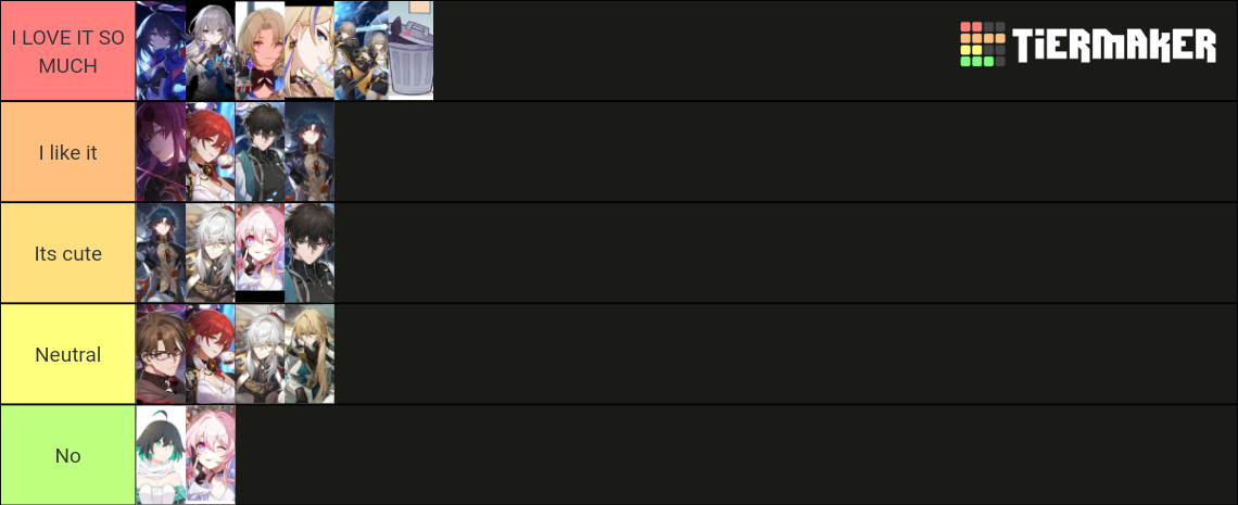 Hsr ships Tier List (Community Rankings) - TierMaker