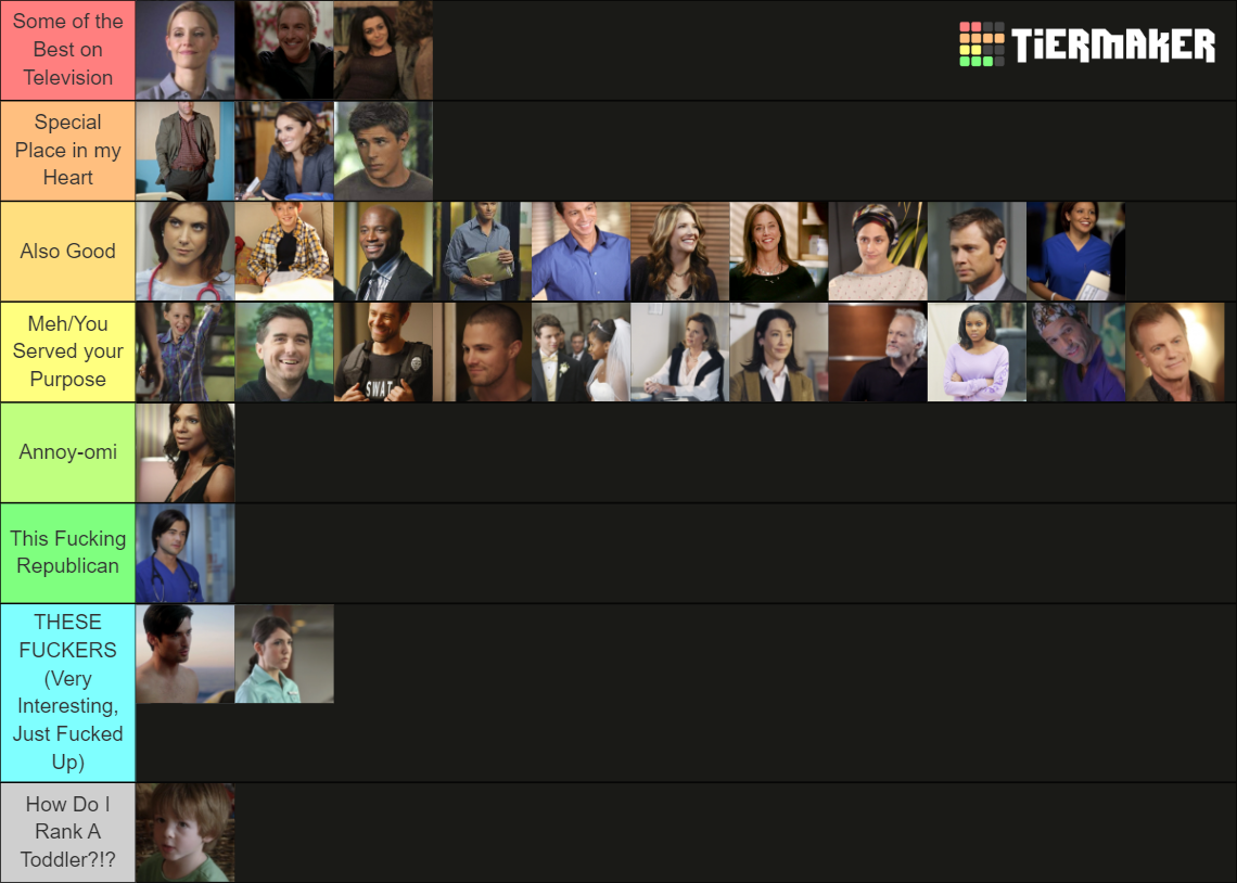 Private Practice Characters Tier List (Community Rankings) - TierMaker