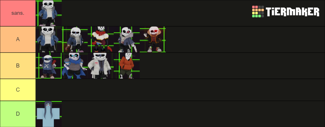 UFS Character Tierlist Tier List (Community Rankings) - TierMaker