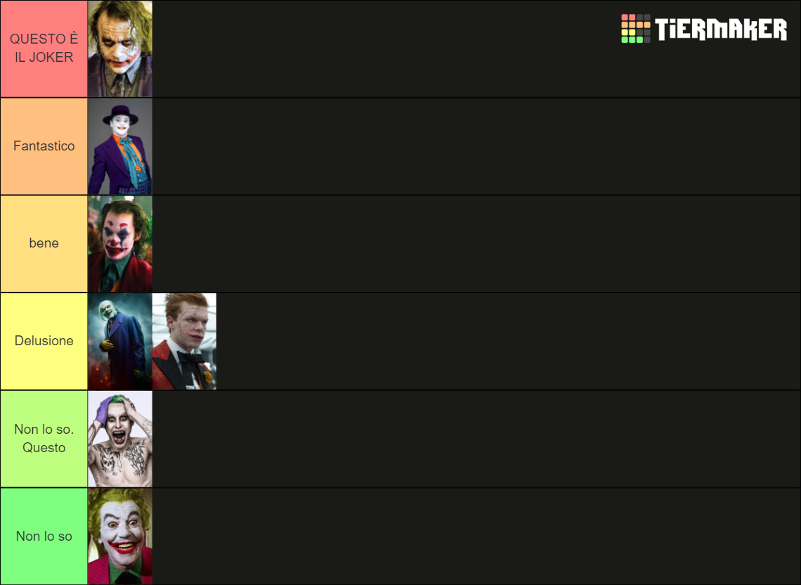 Definitive Joker (Liveaction Portrayals) Tier List (Community Rankings ...