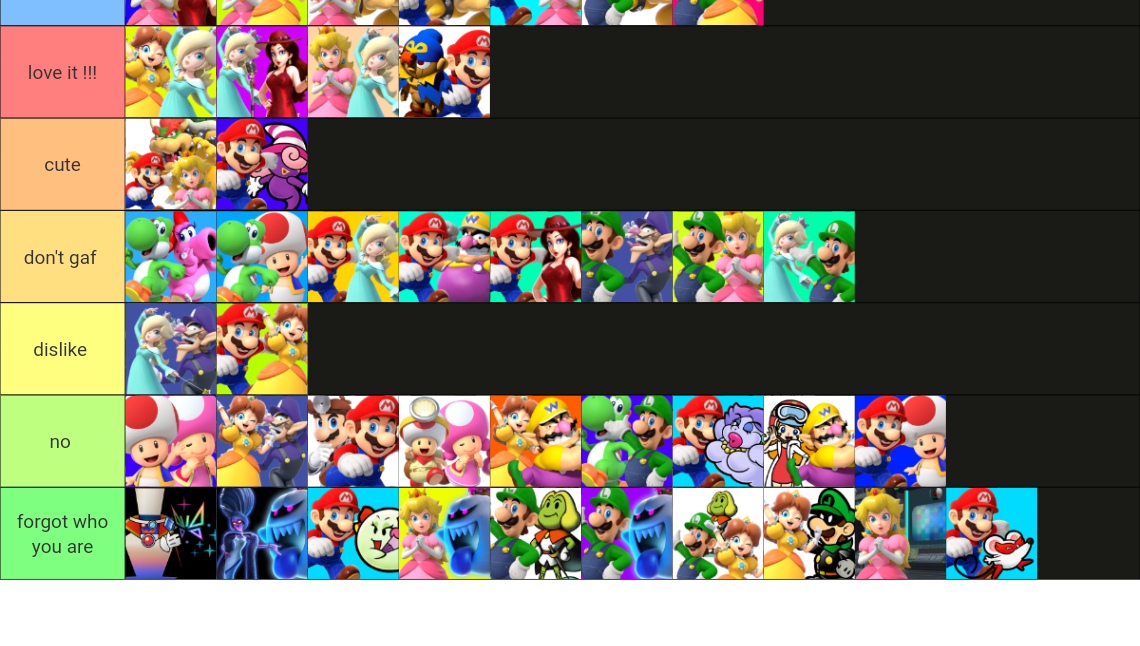 Mario ships Tier List (Community Rankings) - TierMaker