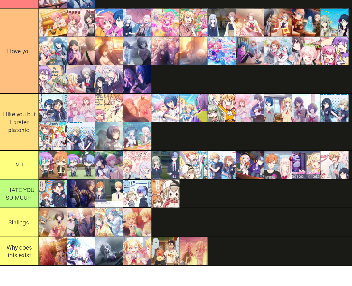 Project Sekai ships Tier List (Community Rankings) - TierMaker