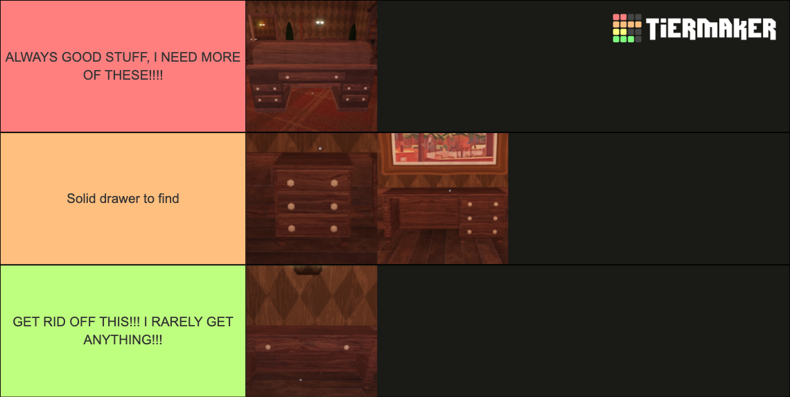 [ROBLOX:DOORS] Drawers Tier List (Community Rankings) - TierMaker