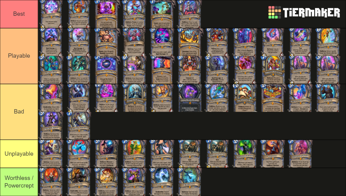 Mage Legendary Tierlist Tier List (Community Rankings) - TierMaker