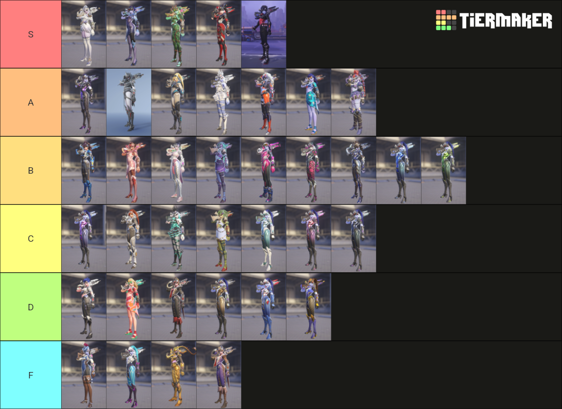 Widowmaker Skins season 12 Tier List (Community Rankings) - TierMaker