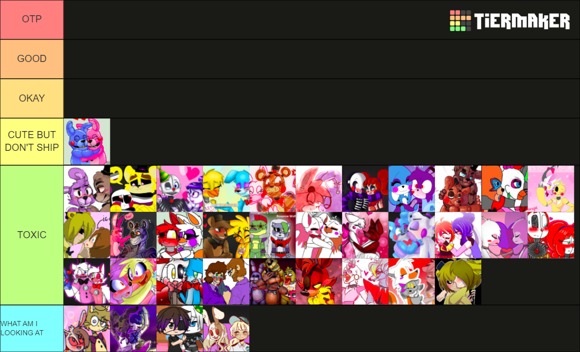 fnaf ships Tier List (Community Rankings) - TierMaker