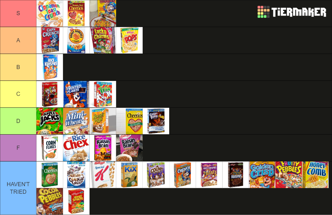 Best Cereals Tier List (Community Rankings) - TierMaker