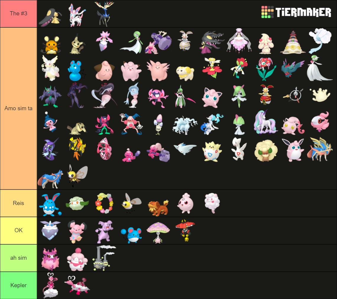 All Fairy Type Pokemon 2023 Tier List (Community Rankings) - TierMaker