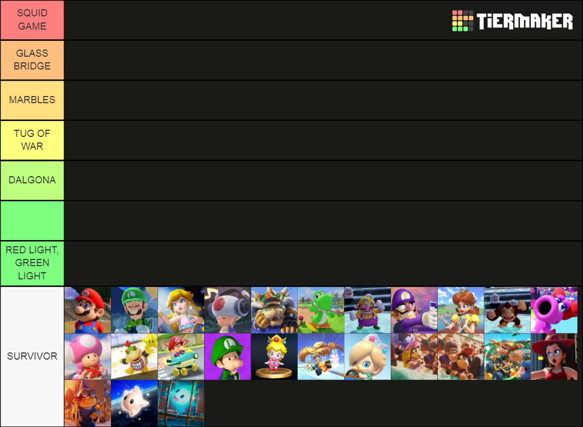 All Super Mario Characters Tier List (Community Rankings) - TierMaker
