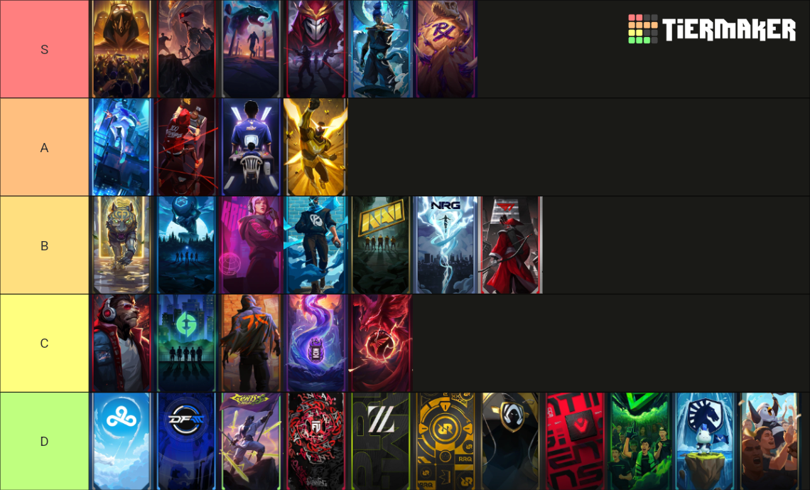 Valorant VCT Team Capsules Player Cards Tier List (Community Rankings ...