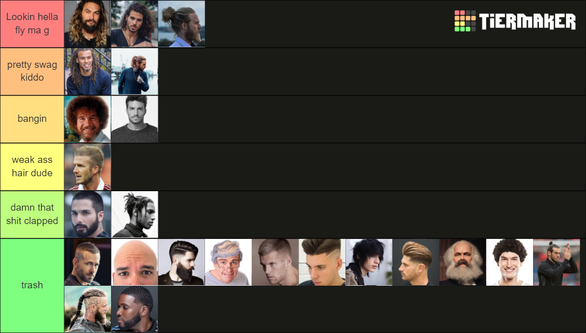 Men's Hair Styles Tier List (Community Rankings) - TierMaker