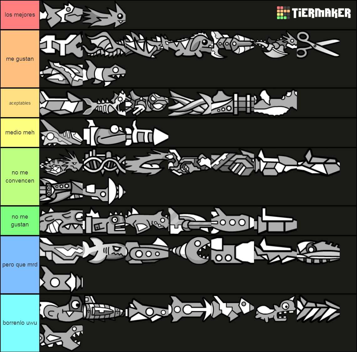 Recent Geometry Dash Tier Lists - TierMaker