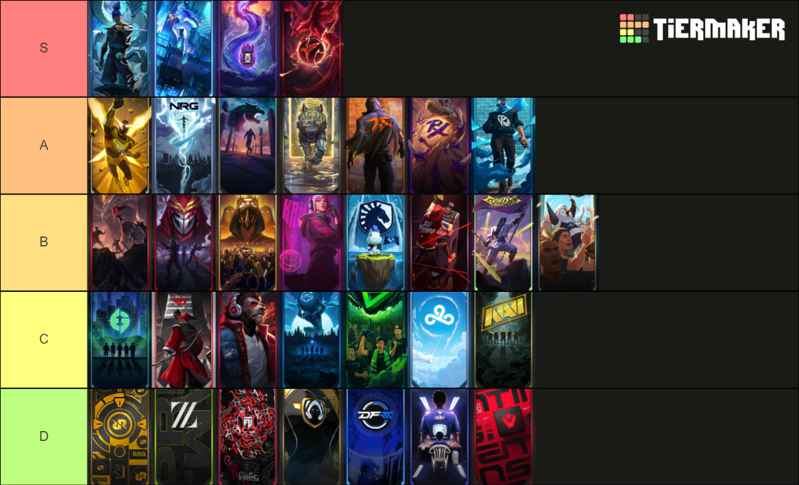 Valorant VCT Team Capsules Player Cards Tier List (Community Rankings ...