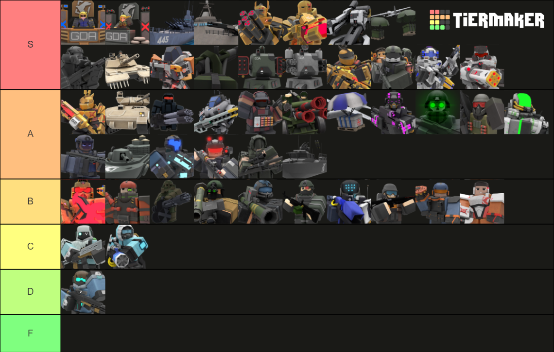 TDX Tower Path [GHOST] Tier List (Community Rankings) - TierMaker