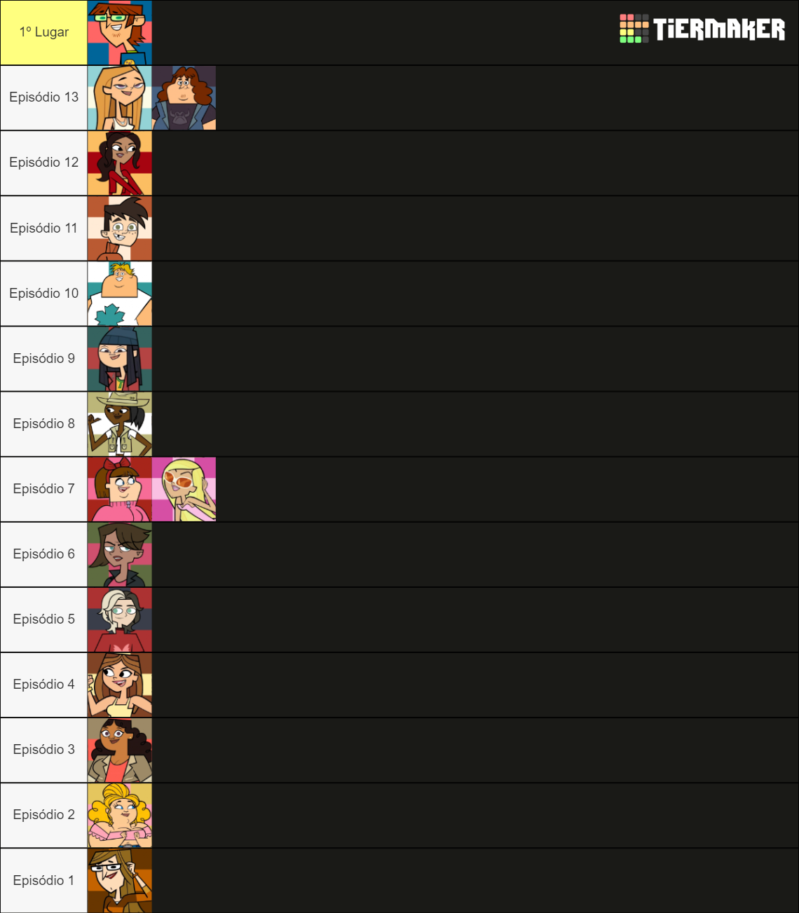 Total Drama Characters (+Fanmade and Reboot) Tier List (Community ...