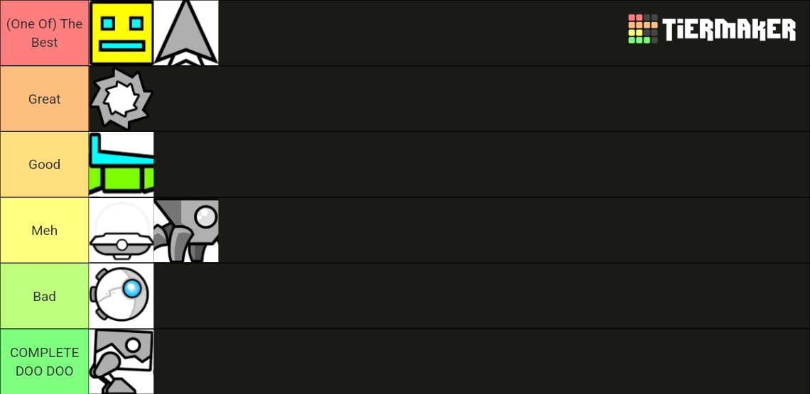 Geometry Dash Gamemodes Tier List (Community Rankings) - TierMaker