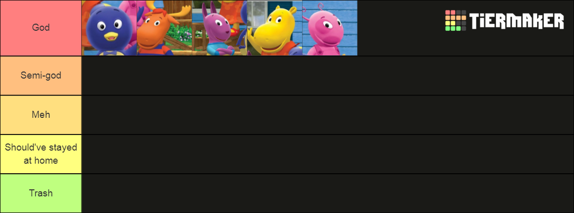 Backyardigans Tier List (Community Rankings) - TierMaker