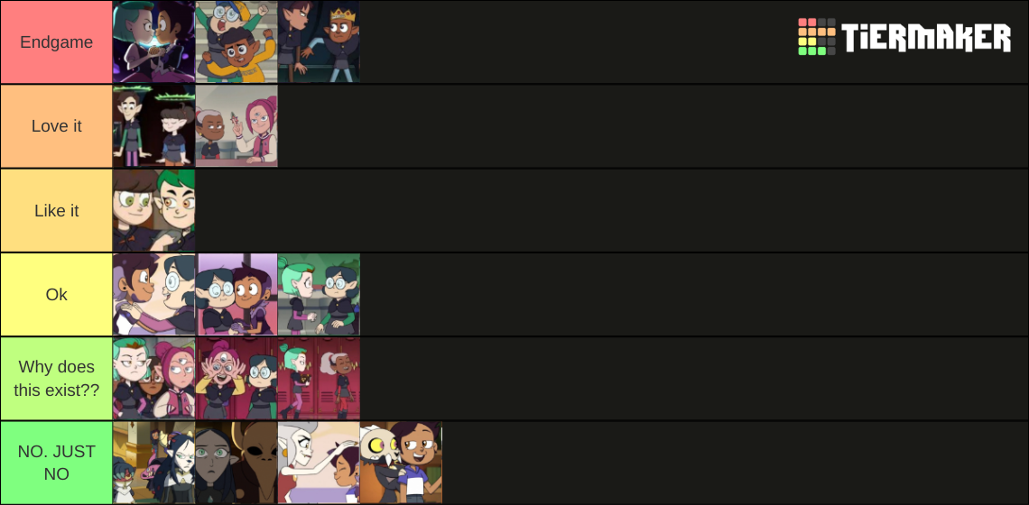 The owl house Ship Tier List (Community Rankings) - TierMaker