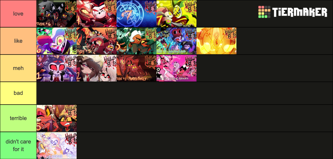 Helluva Boss Episodes (S1 E1 - S2 E8) Tier List (Community Rankings ...