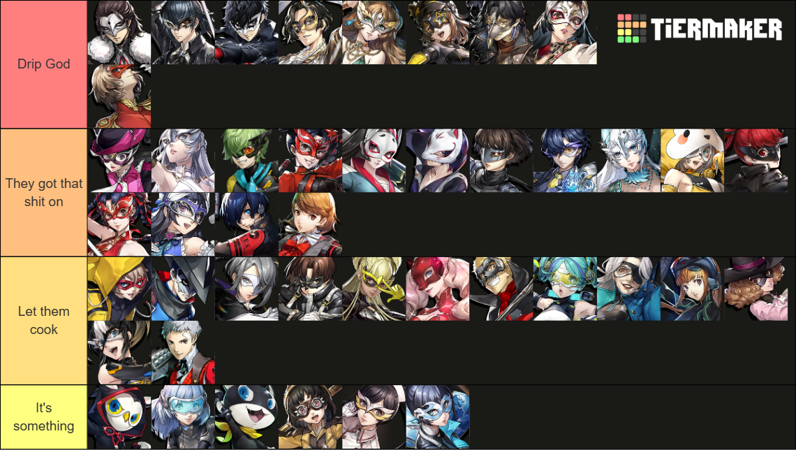 P5X Character Tier List (Community Rankings) - TierMaker