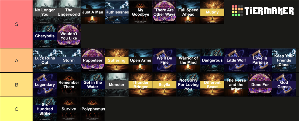 EPIC: The Musical songs Tier List (Community Rankings) - TierMaker