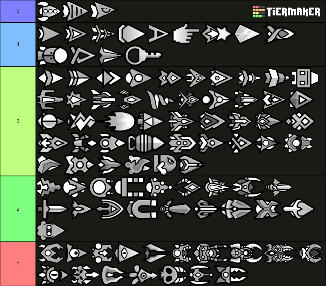 Geometry Dash Waves [2.21, UPDATED FOR 2.205] Tier List (Community ...