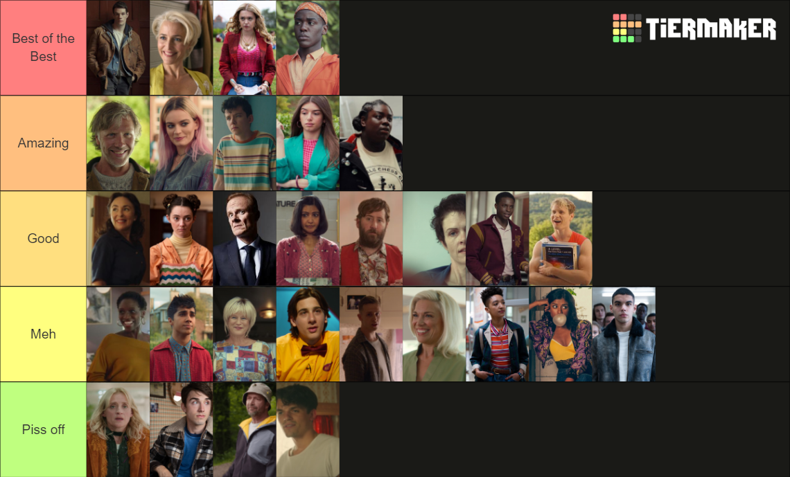 Sex Education Netflix Characters Tier List Community Rankings Tiermaker