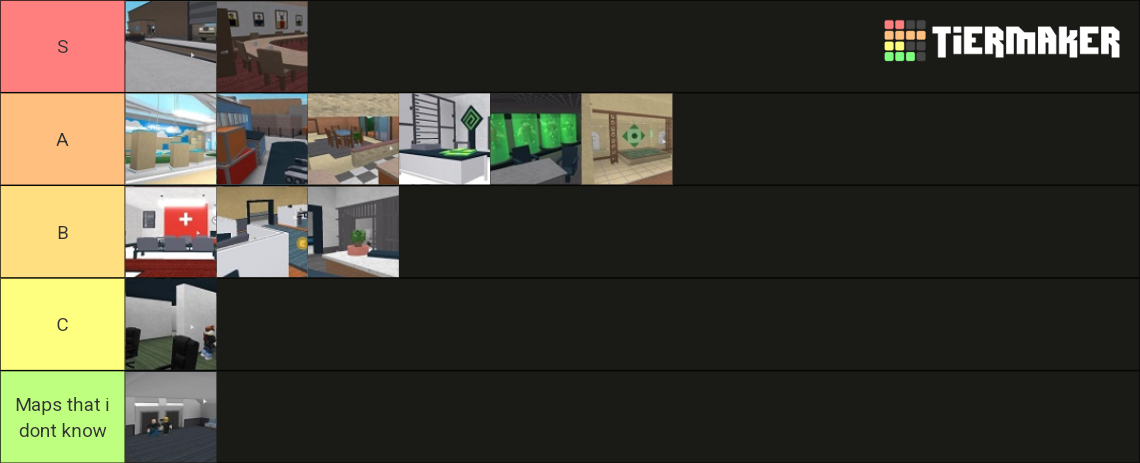 Murder Mystery 2 Maps Tier List (Community Rankings) - TierMaker