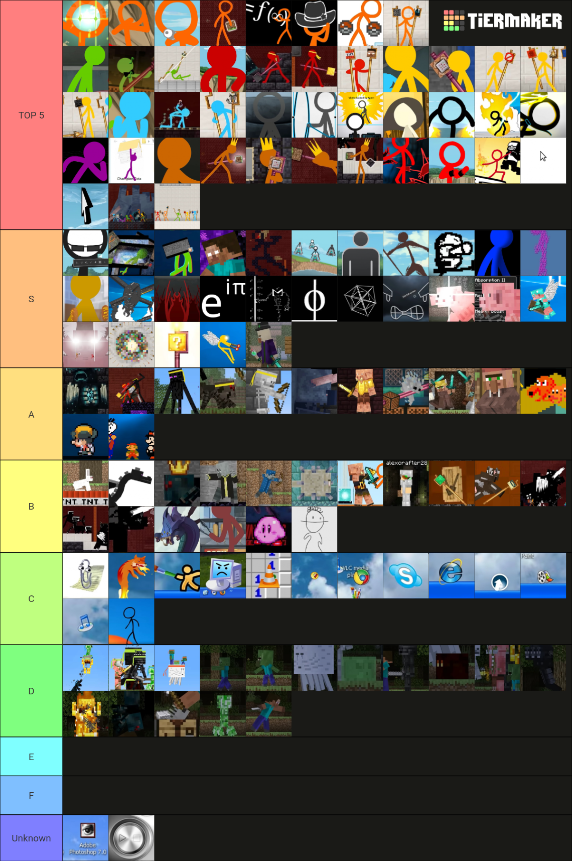 (ABANDONED) ALL Alan Becker Characters TIER LIST Tier List (Community ...