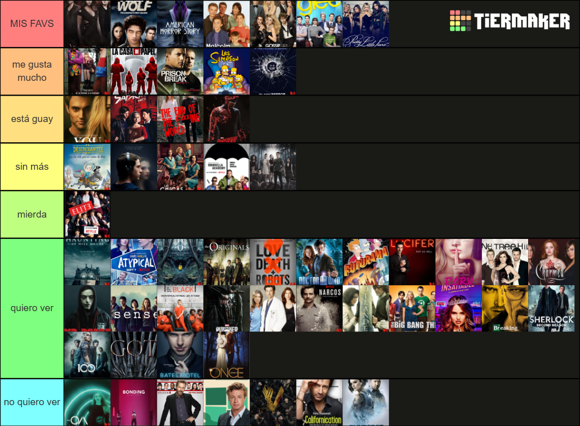 TV series and Netflix Tier List (Community Rankings) - TierMaker