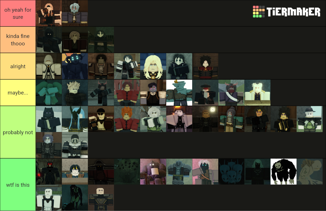 Deepwoken Smash or Pass Tier List (Community Rankings) - TierMaker