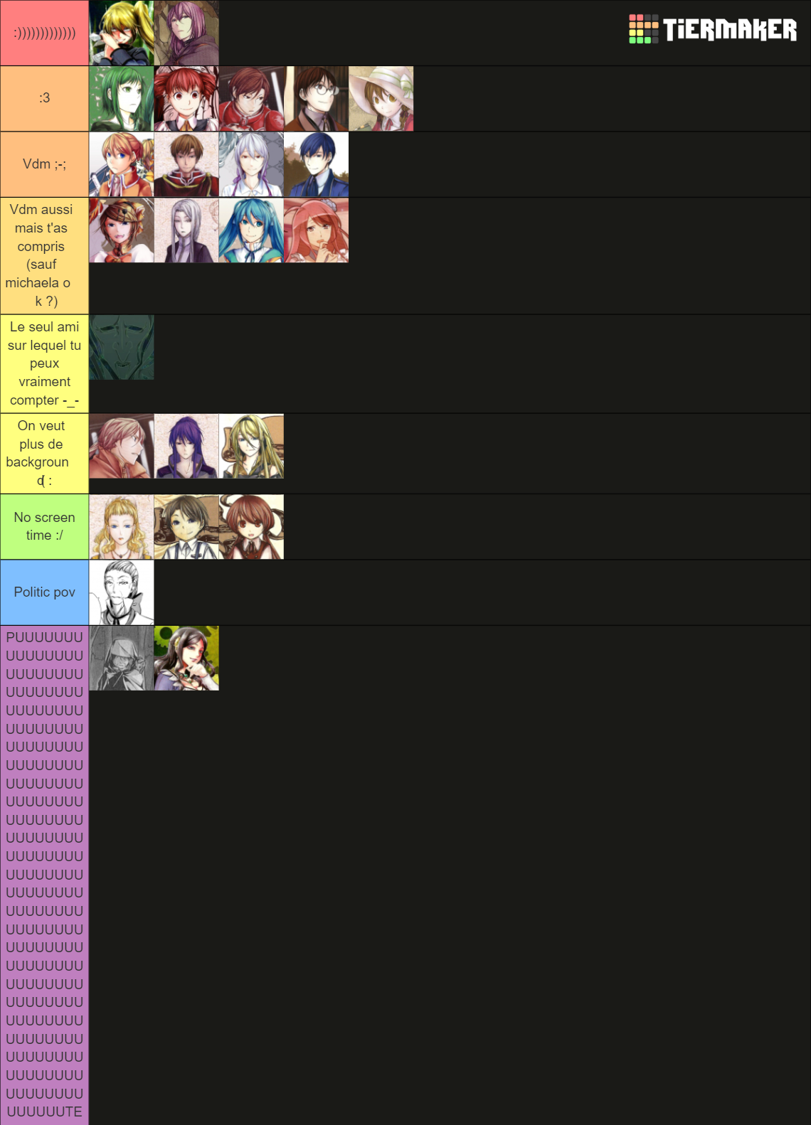 Daughter of Evil characters Tier List (Community Rankings) - TierMaker