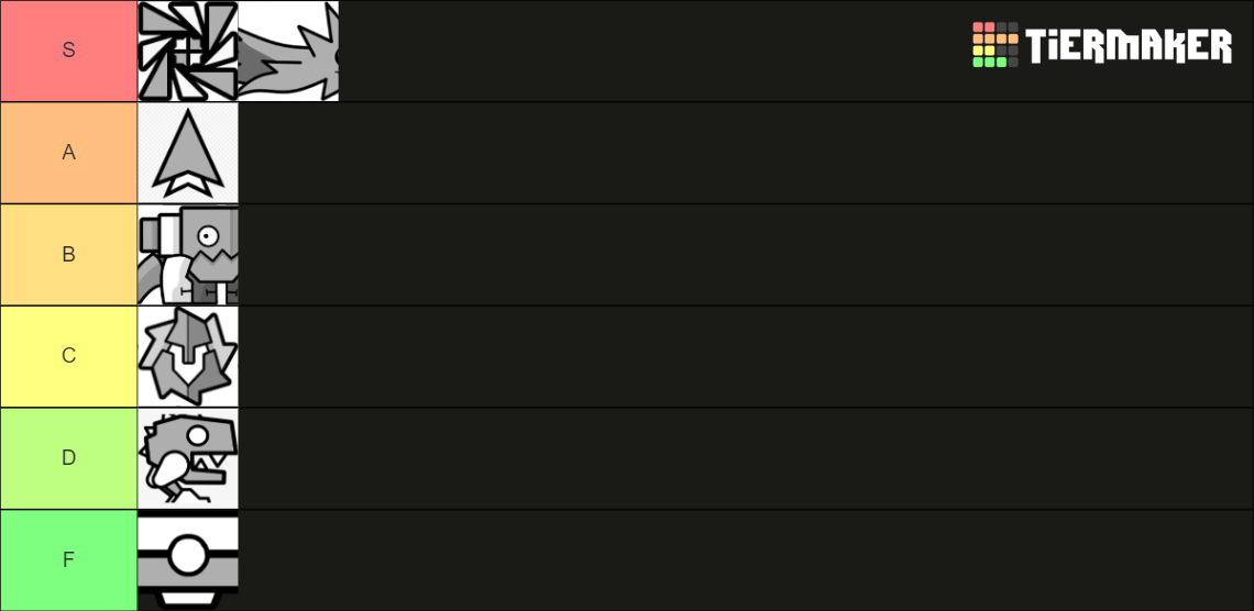 Geometry Dash Game Modes Tier List (Community Rankings) - TierMaker