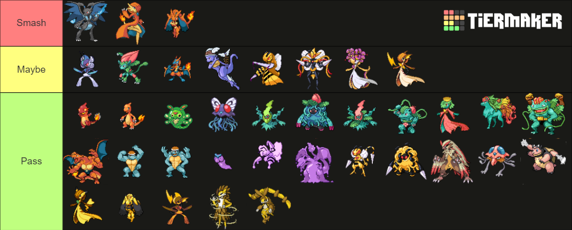 pokemon infinite fusion smashable pokemon Tier List (Community Rankings ...