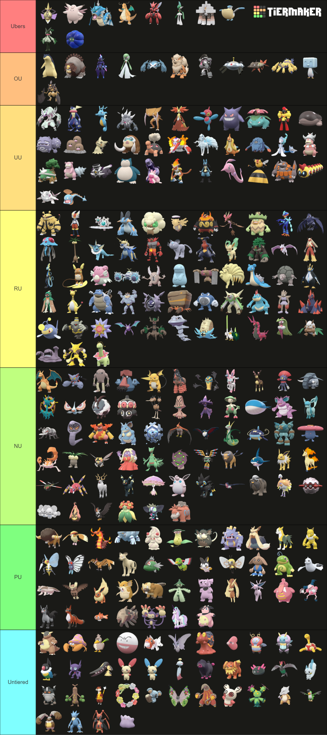 Cobblemon Tier List (Community Rankings) - TierMaker