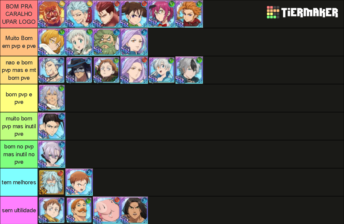 The Seven Deadly Sins: Grand Cross (7DS) 02/01/2024 Tier List ...
