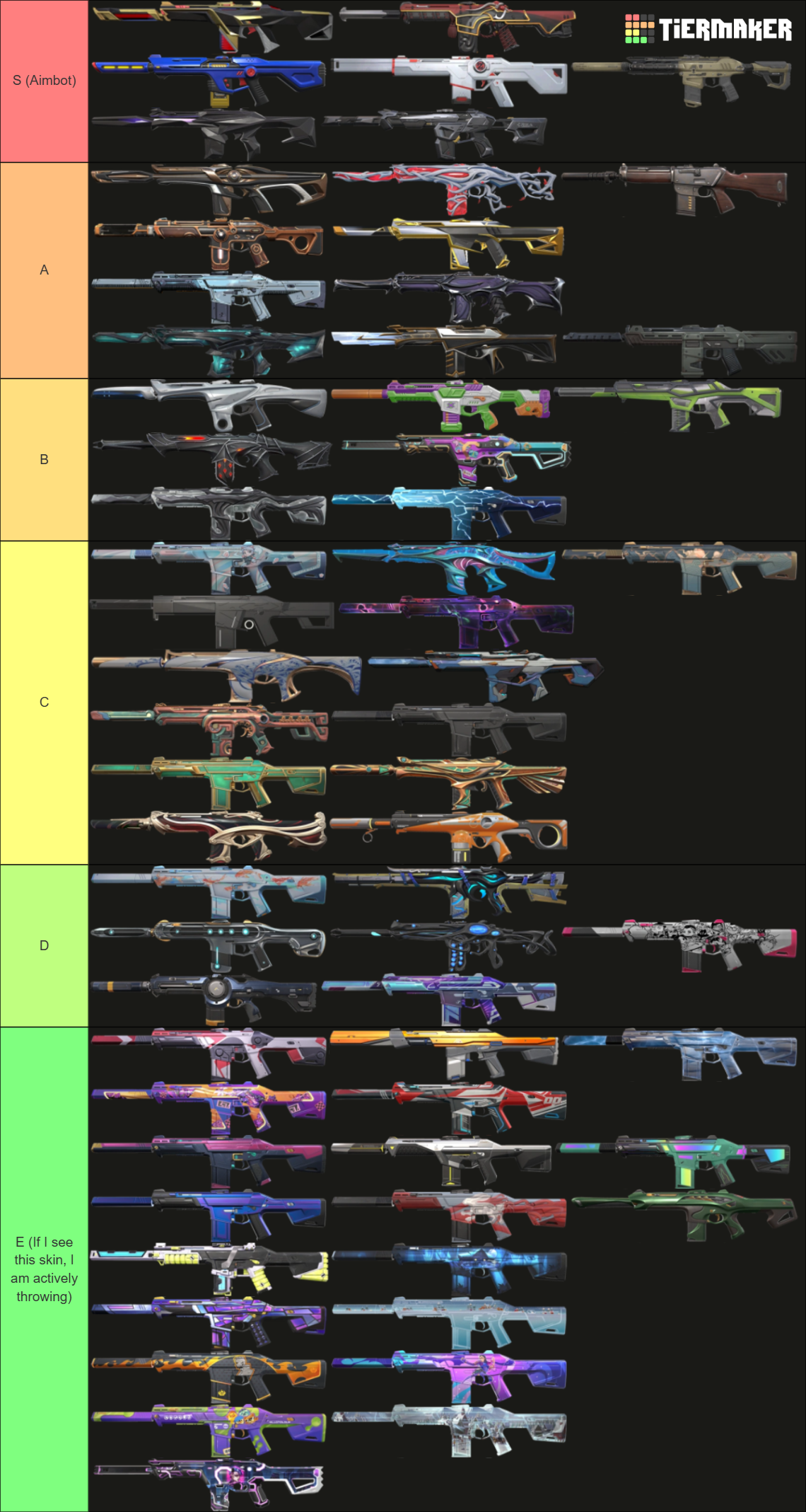 Valorant Phantom Skins (February 2024) Tier List (Community Rankings ...