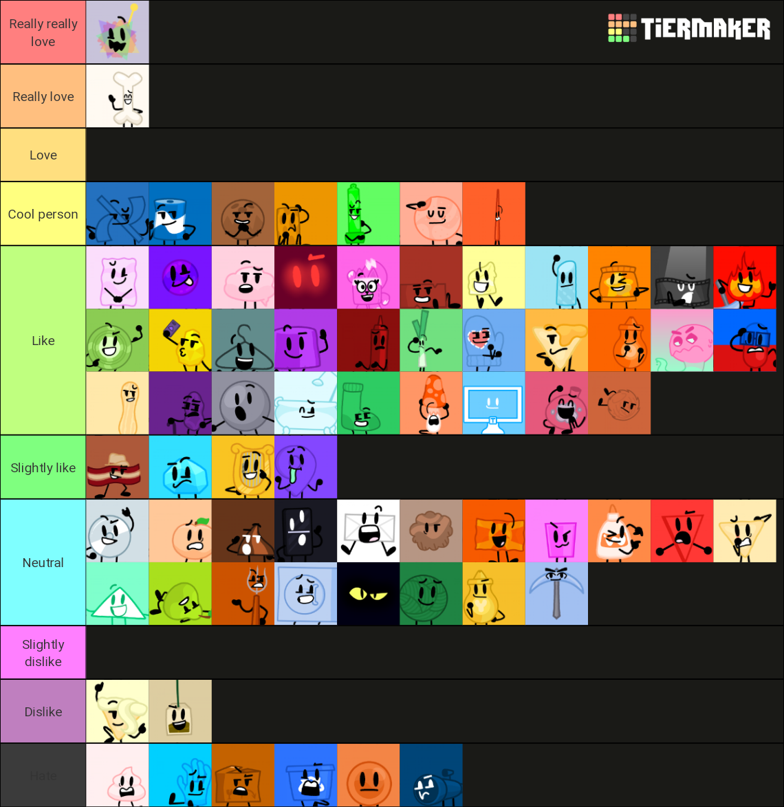 Animated Inanimate Battle (AIB) characters Tier List (Community ...