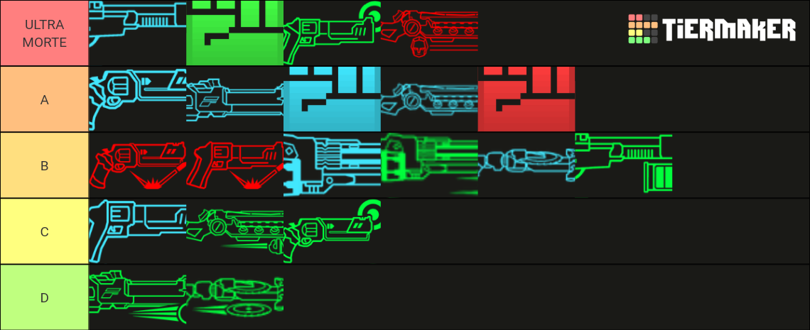 ULTRAKILL All Weapons (Including Sharpshooter) Tier List (Community ...